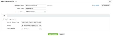 Configuring SAML SSO For ManageEngine Application Control Plus