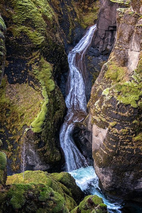 Fjadrargljufur Canyon Waterfall Photograph By Catherine Reading Pixels