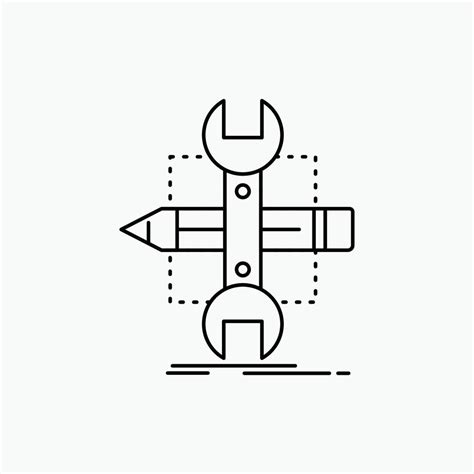 Build Design Develop Sketch Tools Line Icon Vector Isolated Illustration 12937297 Vector