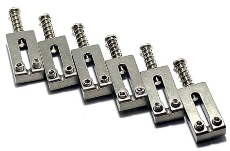 Stainless Steel Saddles ~ Us Or Mim Style 6 String Or 7 String Set Styles