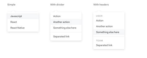 Create Dropdown Component · Issue 702 · Auth0cosmos · Github