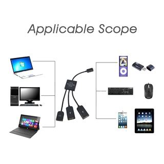 OTG Cable Hub Adapter In Converter Micro USB HUB Host Extender Adapter OTG Hub Adapter