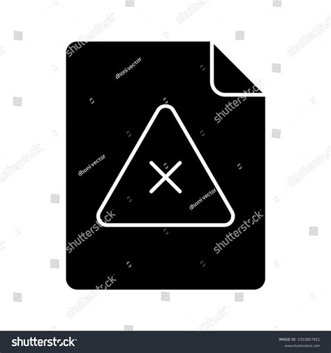 File Error Icon Access Failure Data Stock Vector Royalty Free 2323857921 Shutterstock