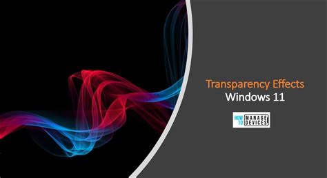 Transparency Effects Windows 10