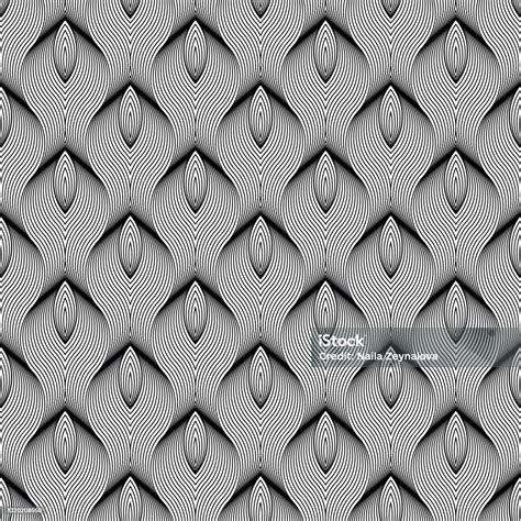 라인 플로럴 3d 매끄러운 패턴 흑백 표면 데코 배경 벡터 배경입니다 추상적인 꽃 선 잎이 있는 잎이 무성한 장식라인을 선으로 표현합니다 복잡한 그런지 질감 디자인 길로쉐에