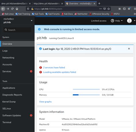 Pit Writeup Hack The Box Iot Lab Kiit