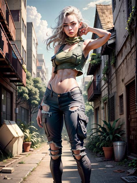 Binoculars In The Other Overgrown Flora Reclaiming Buildings In The Background Map In One