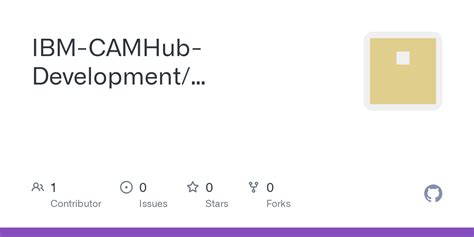 GitHub IBM CAMHub Development Template Ansible Playbook Example
