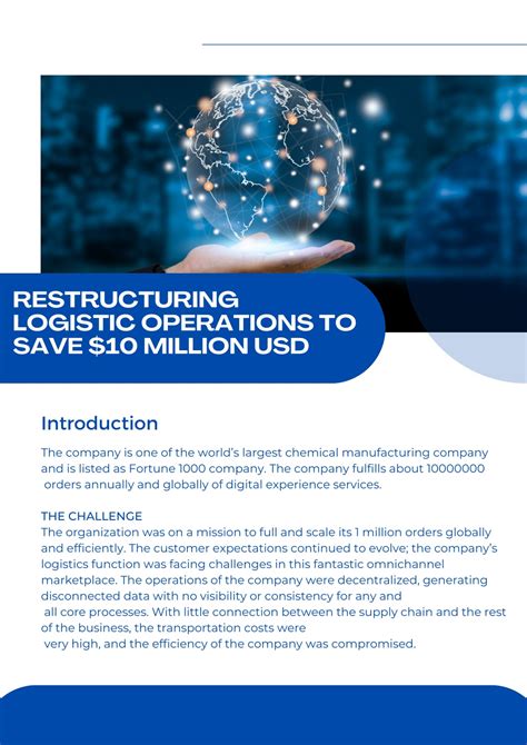 Ppt Restructuring Logistic Operations To Save 10 Million Usd Powerpoint Presentation Id