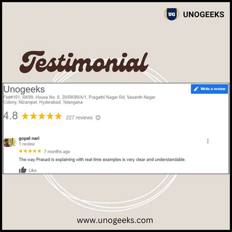 prasad k unogeeks on linkedin testimonials customerreviews clientfeedback happyclients…