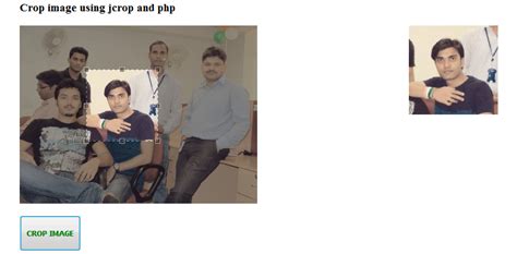 Crop Image Using Jquery And Php