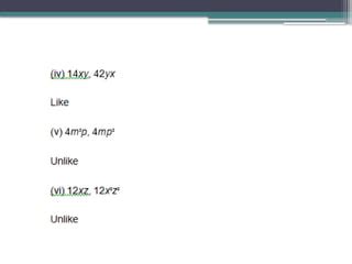 ALGEBRAIC EXPRESSIONS Ex 12 1 Pptx For Babes PPT