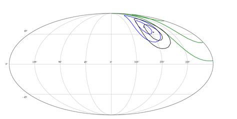 Python Fixing Mollweide Matplotlib Projection Contours Stack Overflow