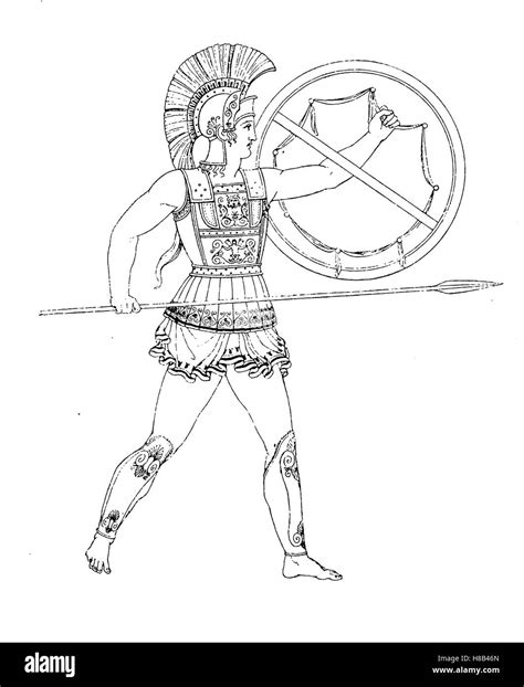 Greek Armor Drawing