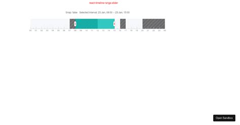 React Timeline Range Slider Examples CodeSandbox