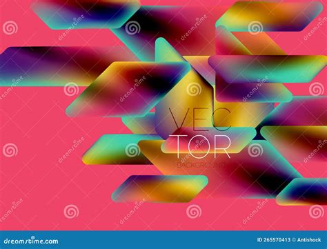 Vector Geometric Abstract Background Design Stock Vector Illustration Of Fluid Dynamic 265570413