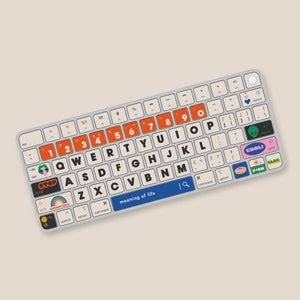 Trendy Cool Stickers Style Keyboard Sticker For Magic Keyboard With Touch ID Model A2449 Or