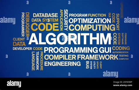 Algorithm Animated Word Cloudanimation Text Kinetic Typography