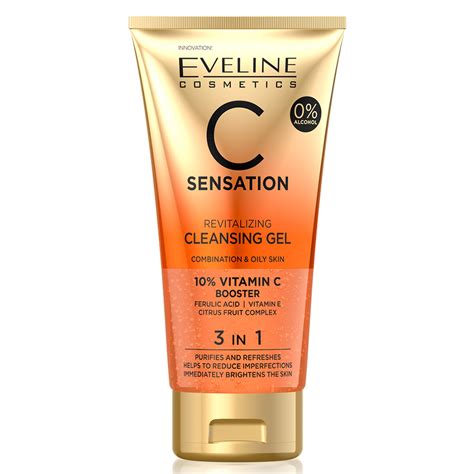 Eveline C Sensation Gel De Limpeza 3 Em 1 150ml Limpeza