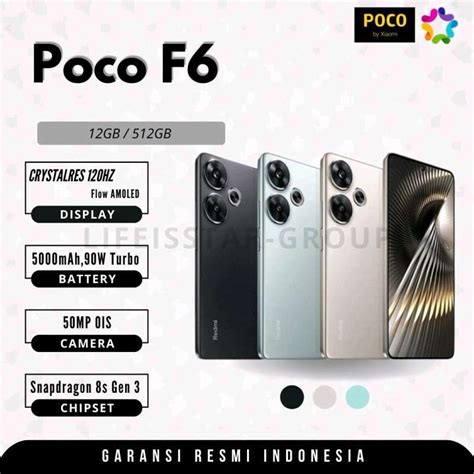 Jual Poco F6 12 512gb 12 512 Gb Garansi Resmi Indonesia No Repack Black Di Seller Lifeisstar