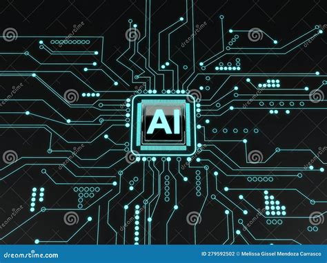 Isometric Futuristic Artificial Intelligence Ai Analysis With Modern Processor Chip Neural