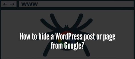 How To Hide Posts And Pages From Search Engines ThemeMiles