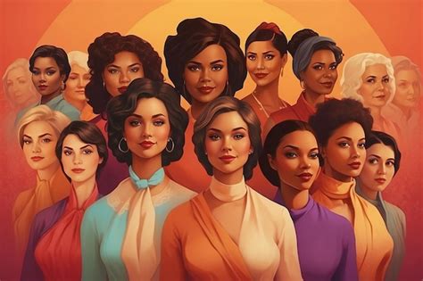 Premium Photo Pioneering Women Celebrating Womens History Month