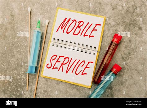 Conceptual Display Mobile Service Word For Radio Communication Utility
