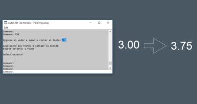 Rutina Para Sumar O Restar Valores A Los Textos Seleccionados DevCADLisp