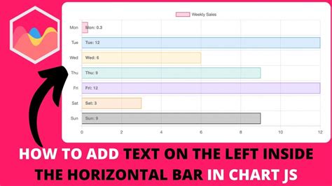 How To Add Text On The Left Inside The Horizontal Bar In Chart Js Youtube