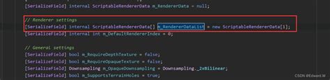 用脚本添加urp的rendererdataunity Scriptablerendererdata Csdn博客