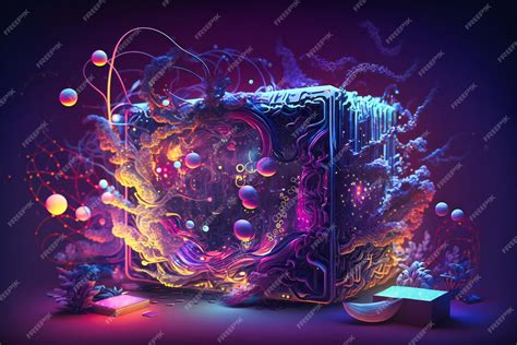 Premium Photo Abstract Representation Of Quantum Computing Processes