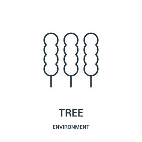 Tree Icon Vector From Environment Collection Thin Line Tree Outline