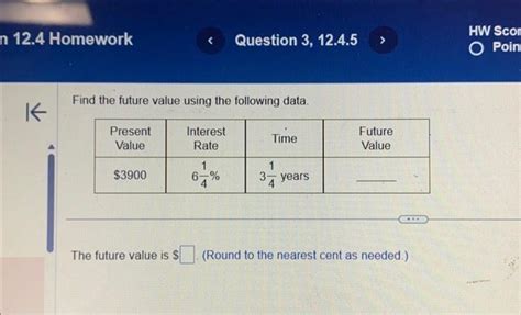 solved find the future value using the following data the