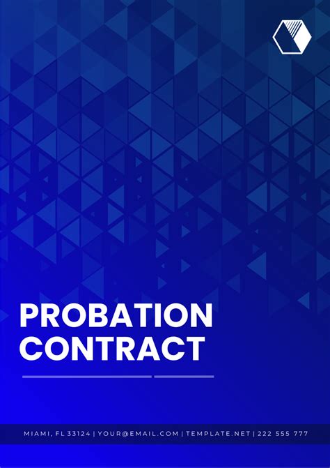 Free Probation Contract Template To Edit Online