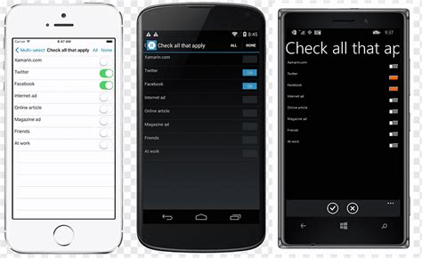 Xamarin Android Microsoft Native Extensible Application Markup Language
