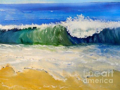 Watching The Wave As Come On The Beach By Pamela Meredith Beach