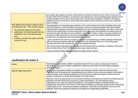 Ig2may2022docx For Ig2 Nebosh Project Pdf Docx Ig2may2022docx For Ig2 Nebosh Project Pdf Docx