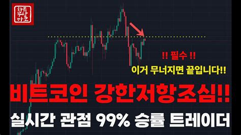 비트코인 강한저항 사롸있네 여기 무너지면 오늘 비트 끝납니다 1월 13일 오전 시황 마코 리플 이더리움 차트무당 Bitcoin 나스닥 Etf 솔라나