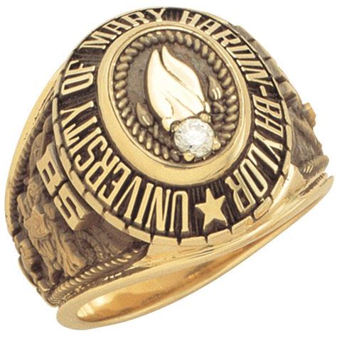 University Of Mary Hardin Baylor Mens Traditional Ring