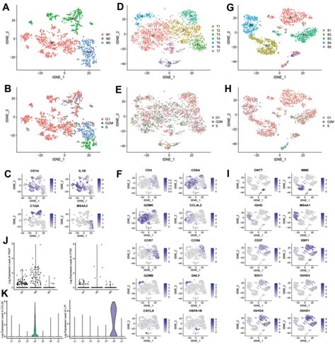 scrna seq analysis reveals different cell subtypes in monocytes t