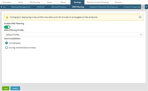 Set Up DNS Filtering Roaming Client