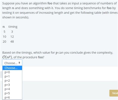 solved suppose you have an algorithm foo that takes as input