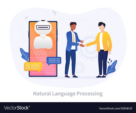 Natural Language Processing Concept Royalty Free Vector