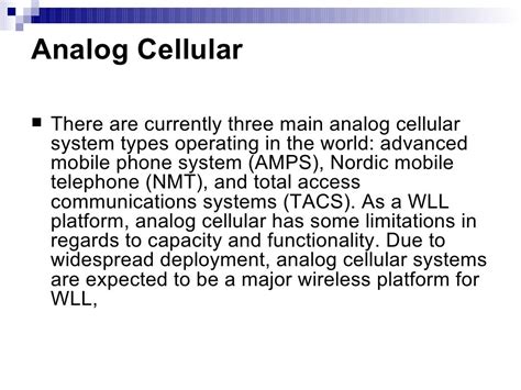 Wireless Local Loop