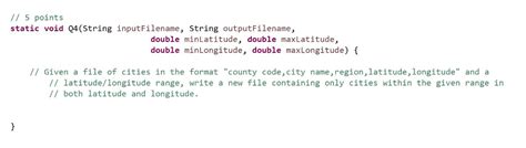 solved static void q4 string inputfilename string output