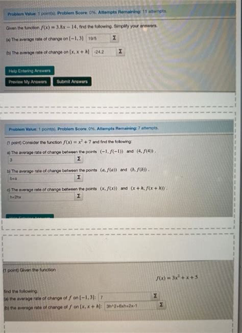 Solved Problem Value Points Problem Score Attempts Chegg