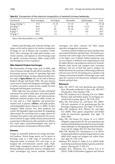 Grassland Agriculture 263 796 Part Viii Forage Harvesting And Utilization Table 43 Comparison