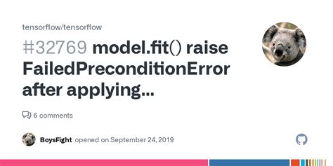 Model Fit Raise FailedPreconditionError After Applying Tf Distribute MirroredStrategy