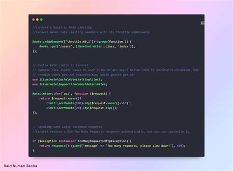 Said Numan Bacha On Linkedin Laravel Apisecurity Ratelimiting